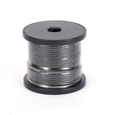 Stage Hanging Black Steel Wire Rope 304 316 Plastic Coated Steel Cable