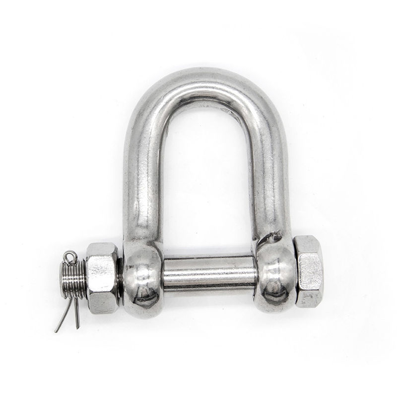 D Type Shackle With Safety Bolt And Nut Pin