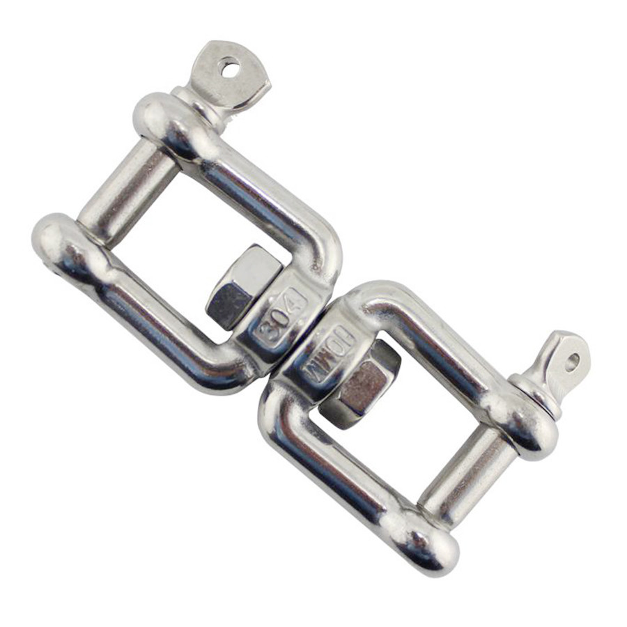 Polished Stainless Steel Jaw Jaw Swivel Shackle Lightweight Stainless ...