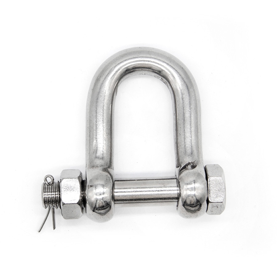 D Type Shackle With Safety Bolt And Nut Pin