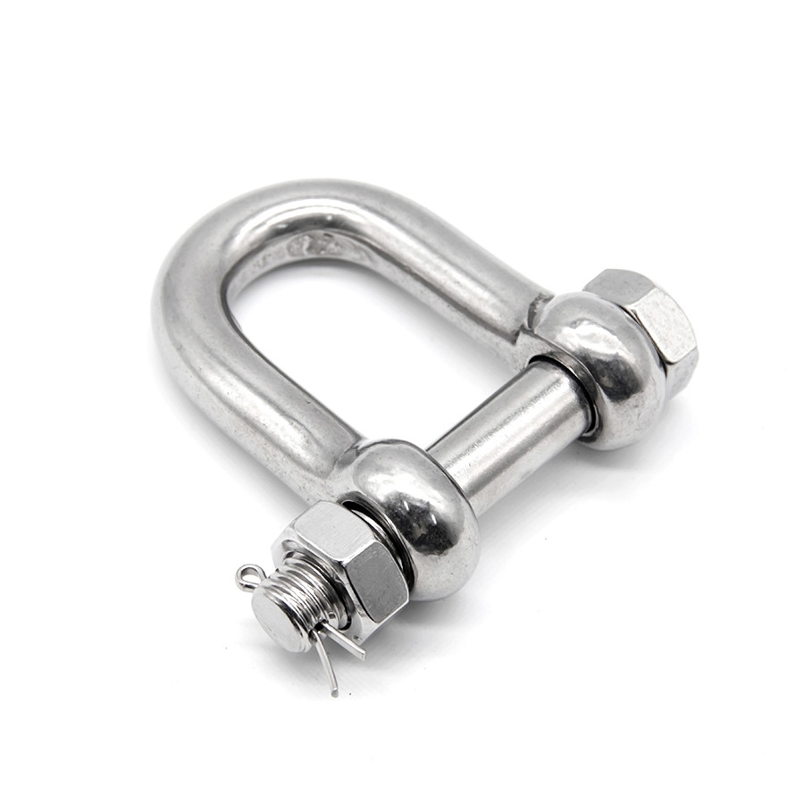 Grade 304 316 Stainless Steel Shackle With Safety Bolt Pin